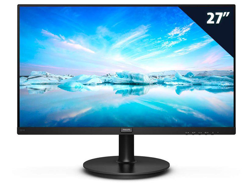 Monitor LED 27 Philips 272V8A 27 LED 1920 X 1080 Wide Vesa Preto ...