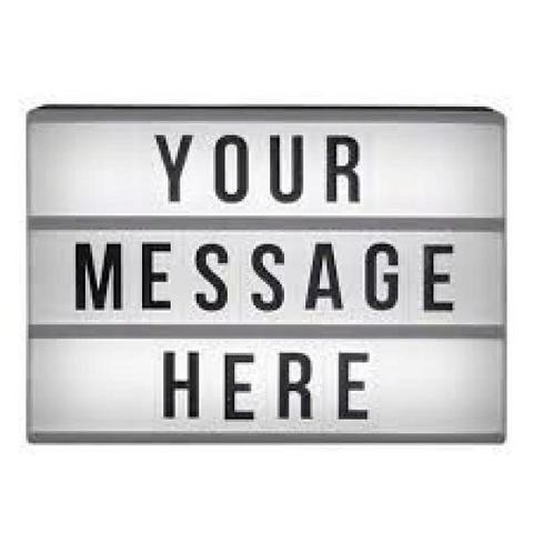 Letreiro A5 OU A4 Led Luminaria Light Box Quadro D Message | Shopee Brasil