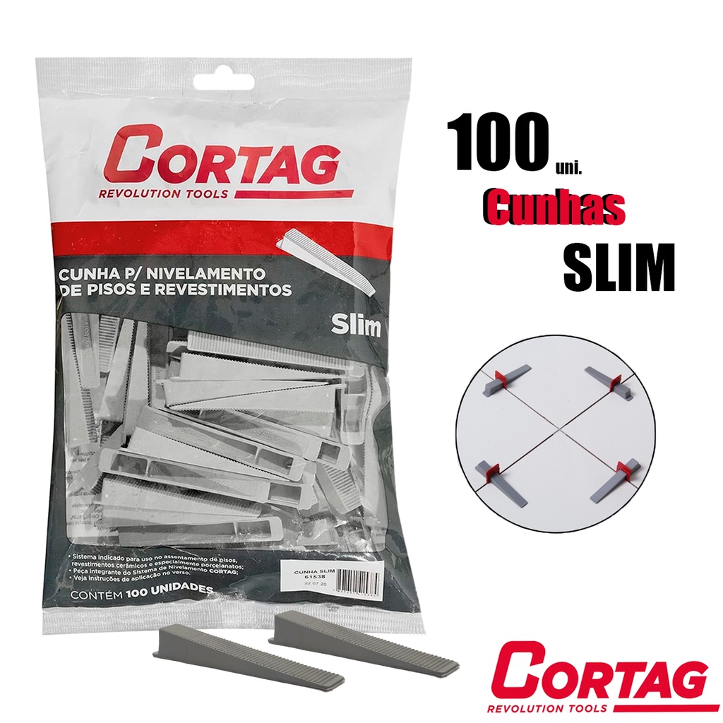 100 Cunhas para Clips Nivelador de Piso Porcelanato e Revestimento ...