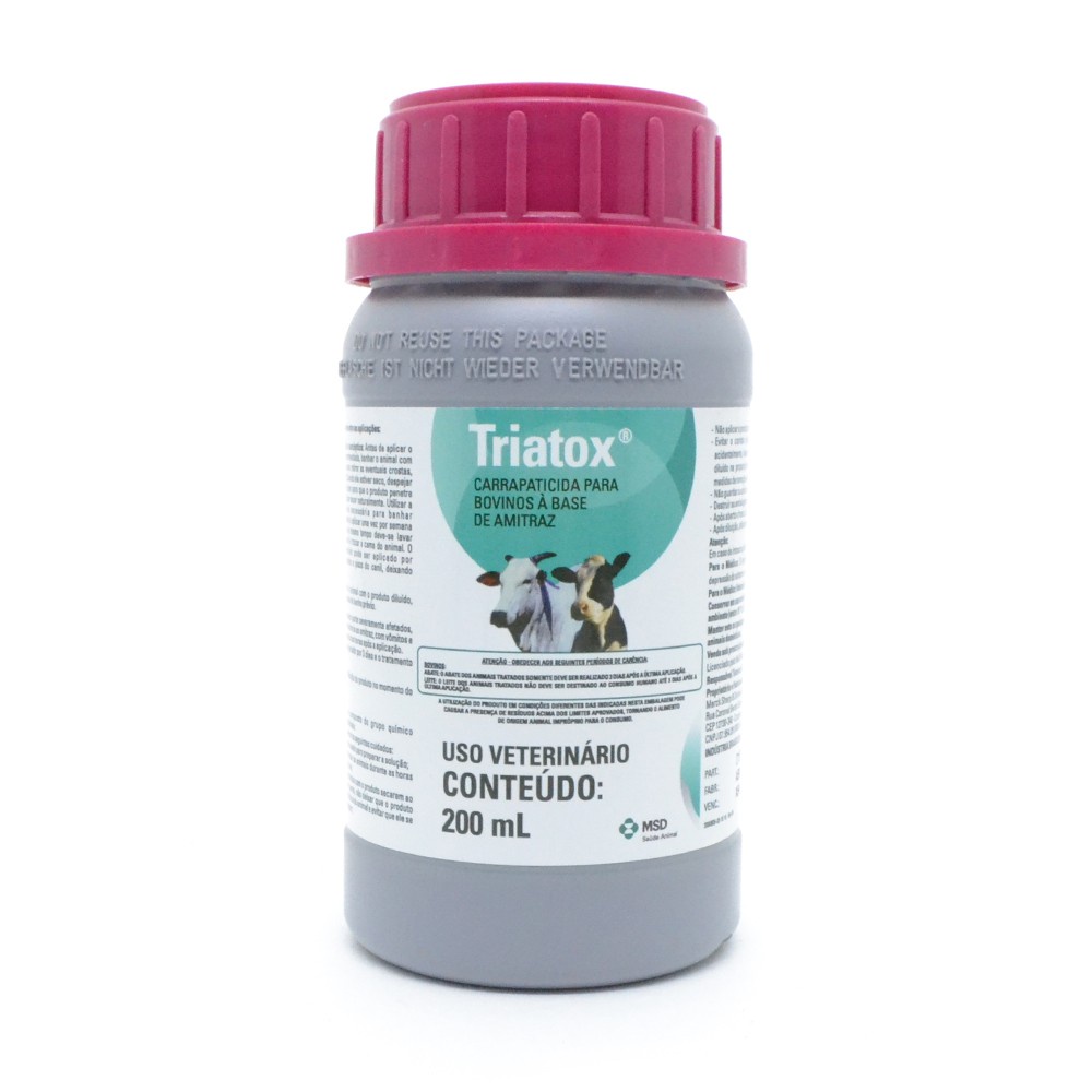 Triatox Carrapaticida Para Bovinos 200ml | Shopee Brasil