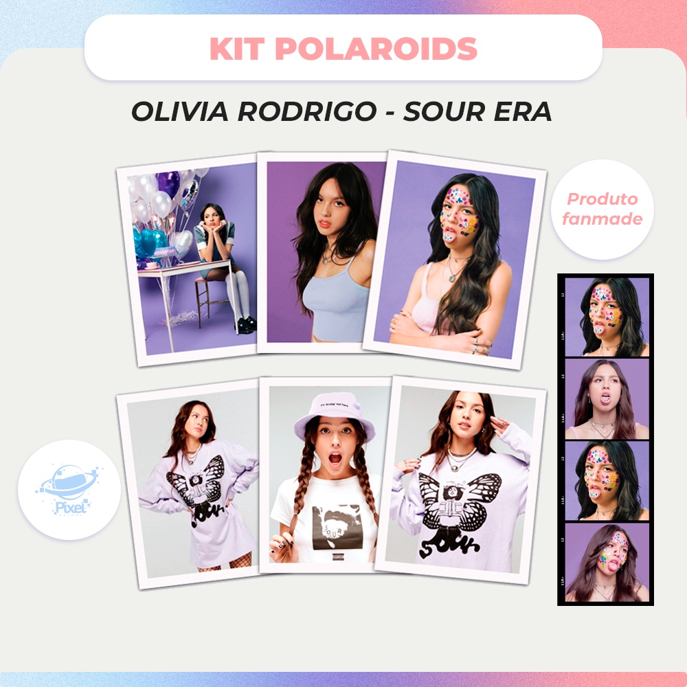 Olivia Rodrigo | Kit fotos retrô | kit fanmade | Shopee Brasil