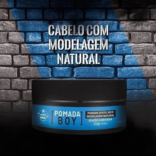 Pomada Boy Efeito Seco Force Men 150gr | Shopee Brasil