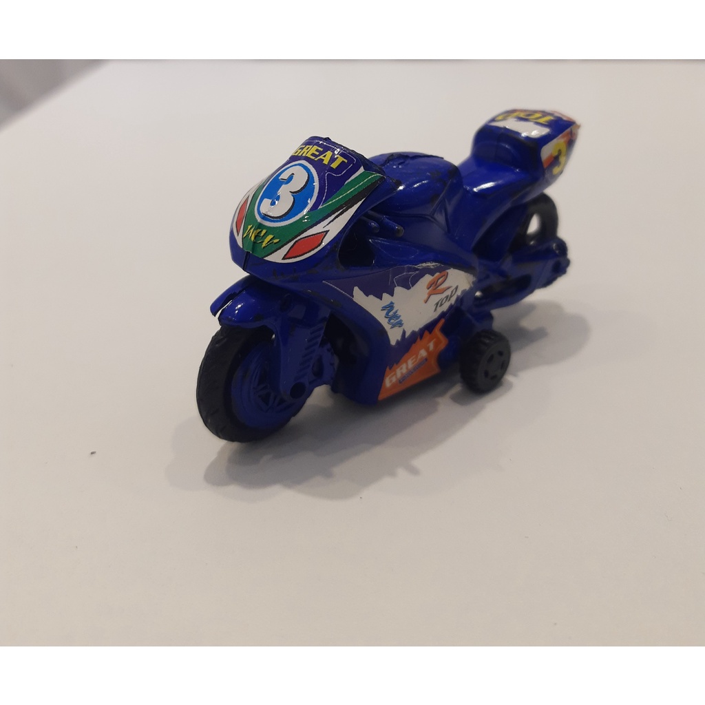Moto azul pequena (azul escuro) | Shopee Brasil