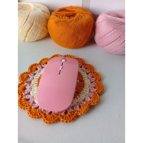 Mouse pad mini de crochê | Shopee Brasil