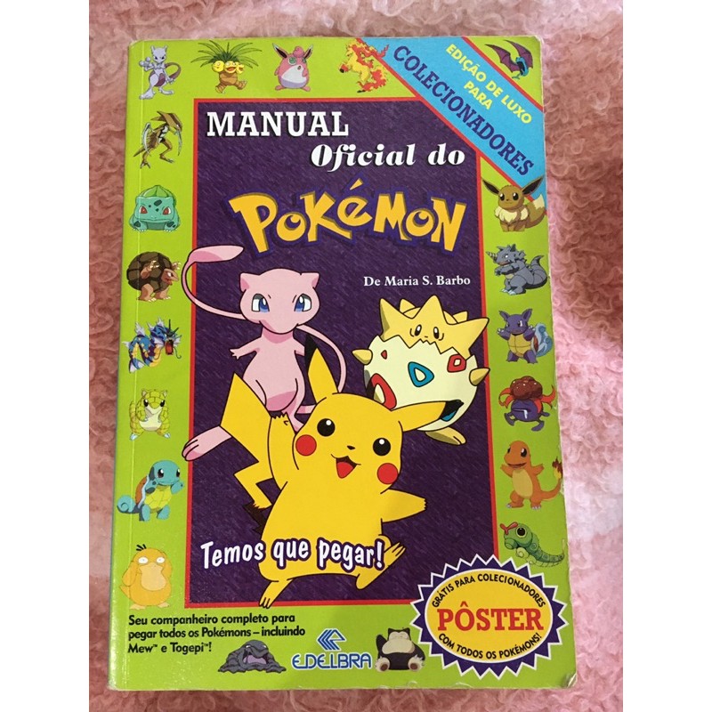 Manual Oficial Pokémon [edição de colecionador] | Shopee Brasil