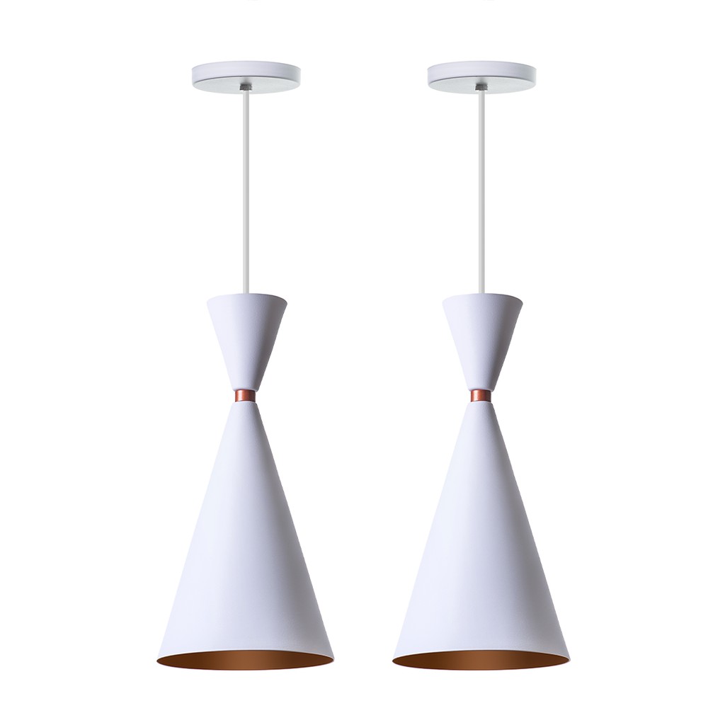 Kit 2 Lustre Pendente Interno Moscou Alumínio Decorações | Shopee Brasil