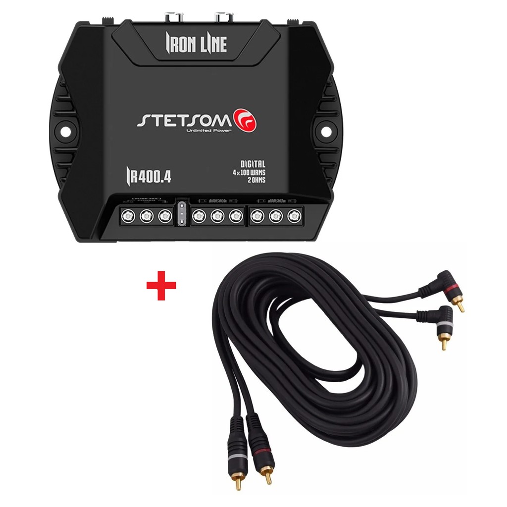 - Módulo Amplificador Stetsom Ir 400.4 400w Rms 4 Canais Novo - Kit 1 ...