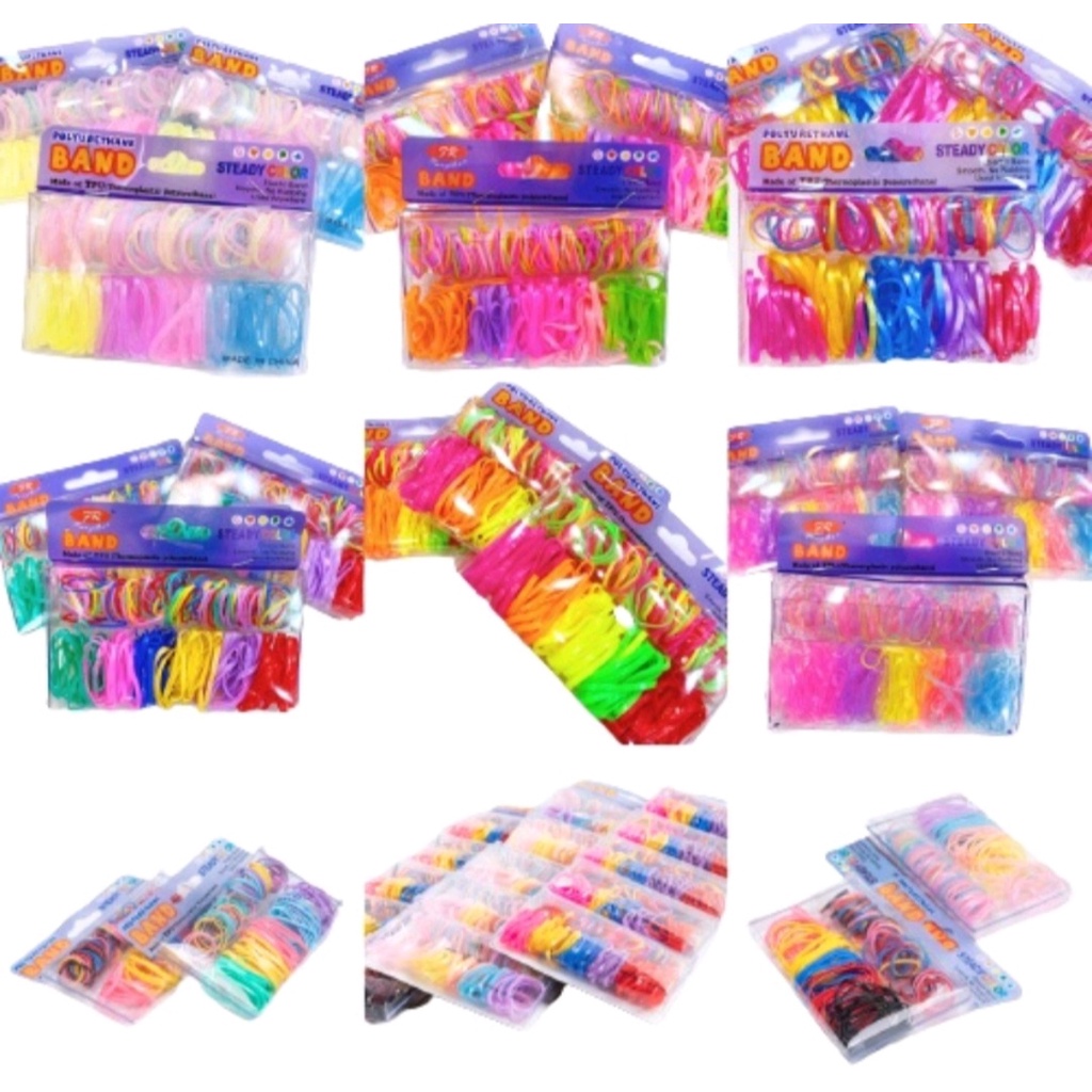 Mini elastico para cabelo silicone varias cores | Shopee Brasil