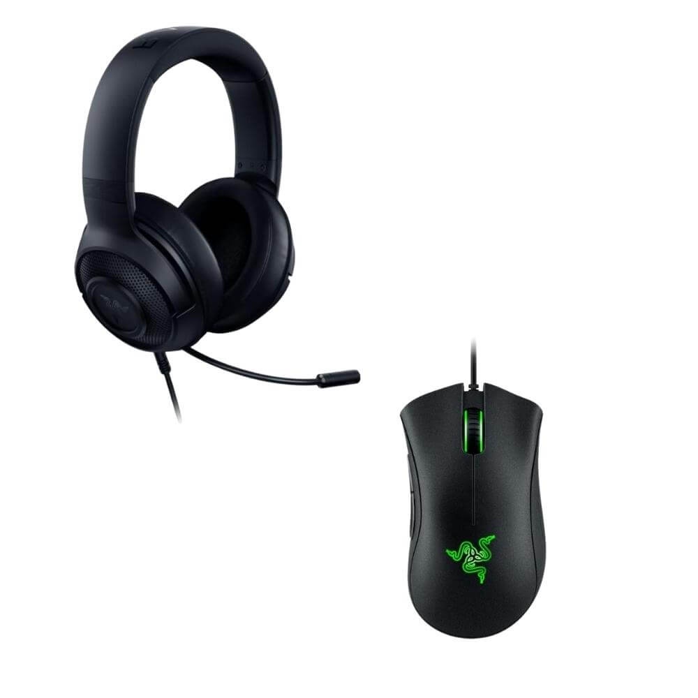Kit Gamer Headset Kraken X Lite + Mouse Deathadder Razer | Shopee Brasil