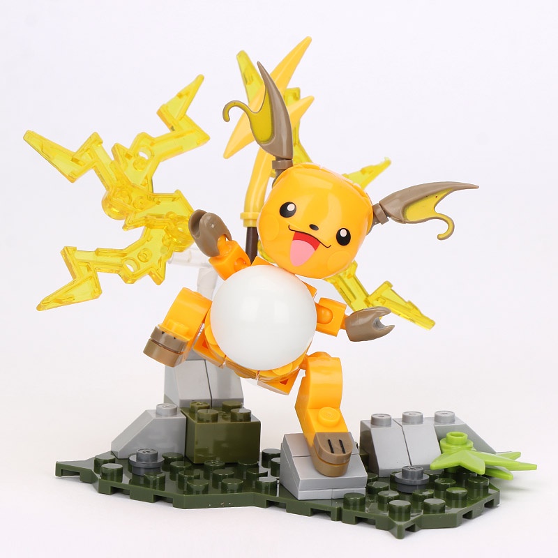 Pikachu Building Blocks Mini Block Conjunto De Tijolos Raichu Figura ...