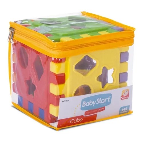 Cubo Infantil Didático Com Peças De Encaixar - Baby Start | Shopee Brasil
