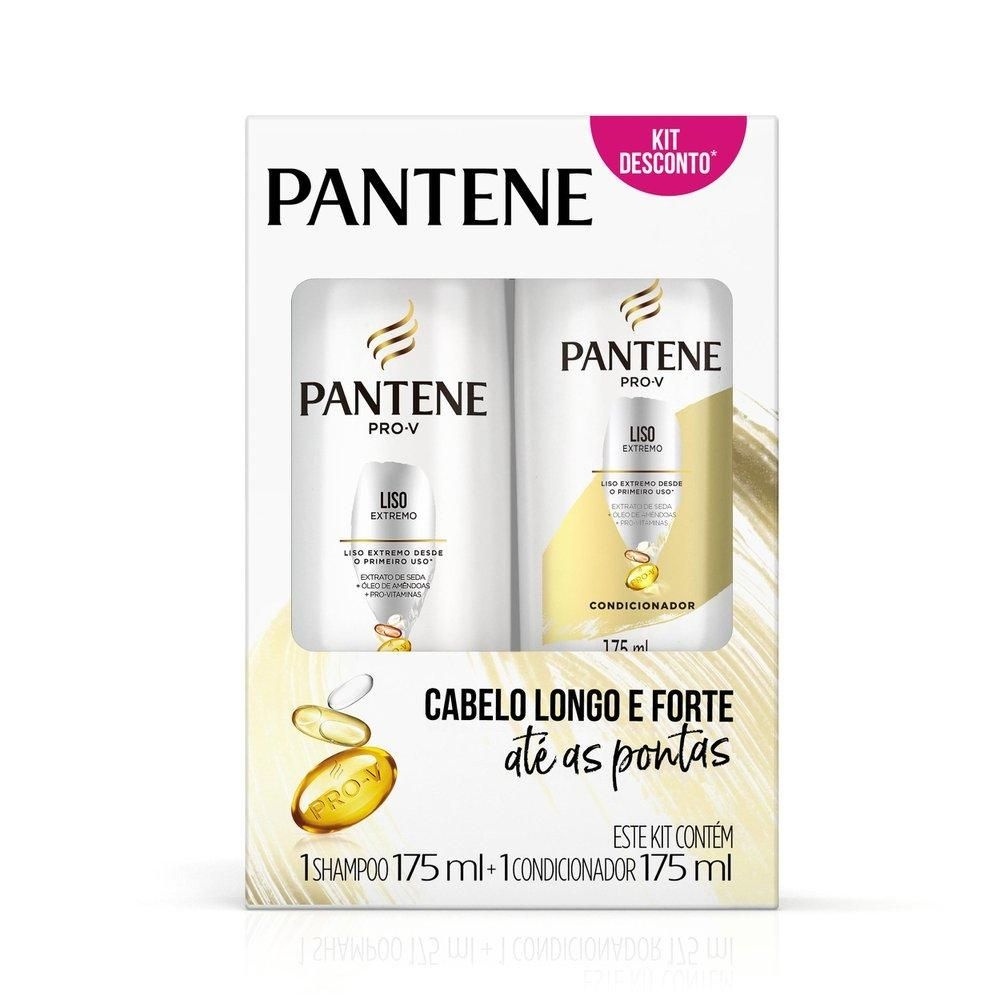 Kit Pantene Pro-V Liso Extremo Shampoo e Condicionador 175ml | Shopee Brasil