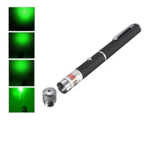 Caneta Laser Pointer Verde 5 Ponteiras de Efeito | Shopee Brasil