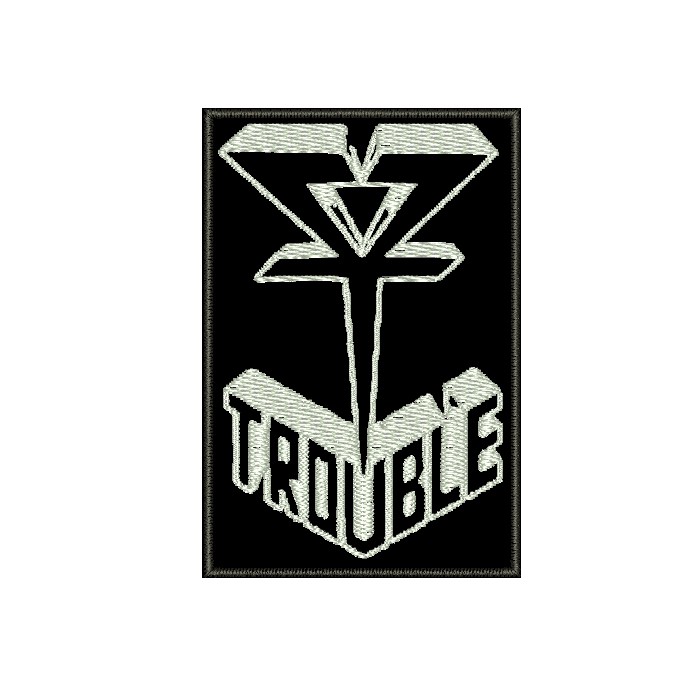Patch Bordado Banda Trouble (termocolante, bandas, rock) | Shopee Brasil