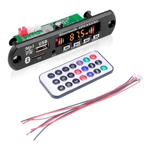 placa amplificada decodificadora decodificador/ bluetooth/ usb/ entrada ...