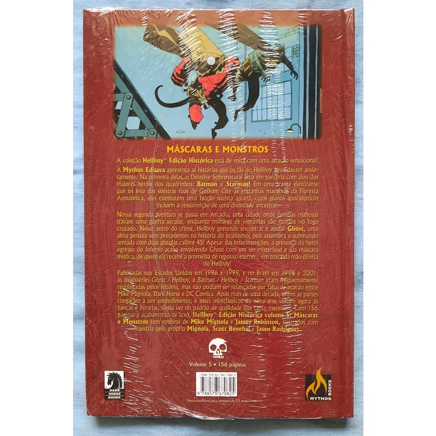 Hellboy Edição Histórica - Volume 5 (LACRADA) - Máscaras e monstros ...