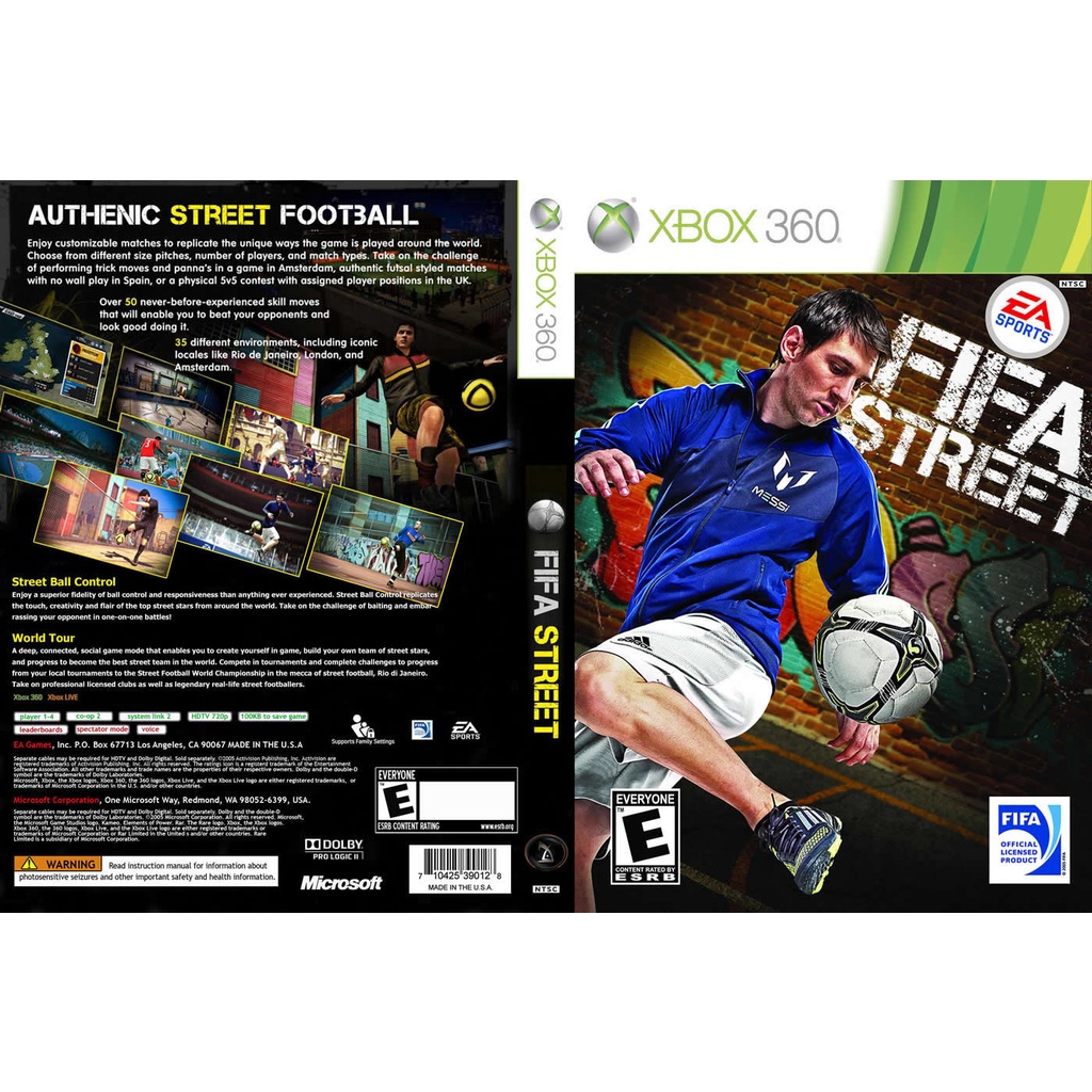 Fifa street 1 P/ XBOX360 (LTU/LT/JTAG/RGH) | Shopee Brasil