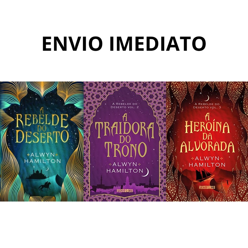 kit trilogia novo livro série completa a rebelde do deserto + a ...