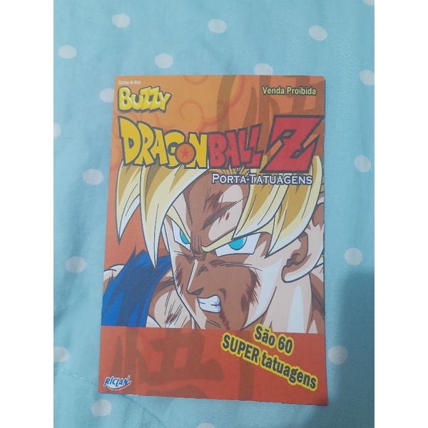 porta tatuagens/figurinhas dragon ball z buzzy (NÃO OFICIAL) | Shopee Brasil