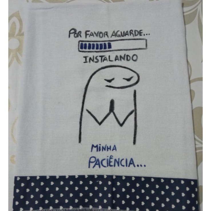 Panos de prato de ótima qualidade PINTADOS A MÃO MEMES ENGRAÇADOS Flork ...