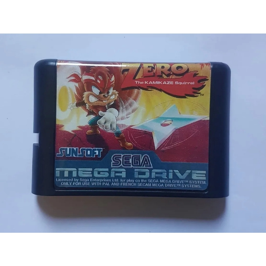 Zero The Kamikaze Squirrel Mega Drive Genesis Tectoy | Shopee Brasil