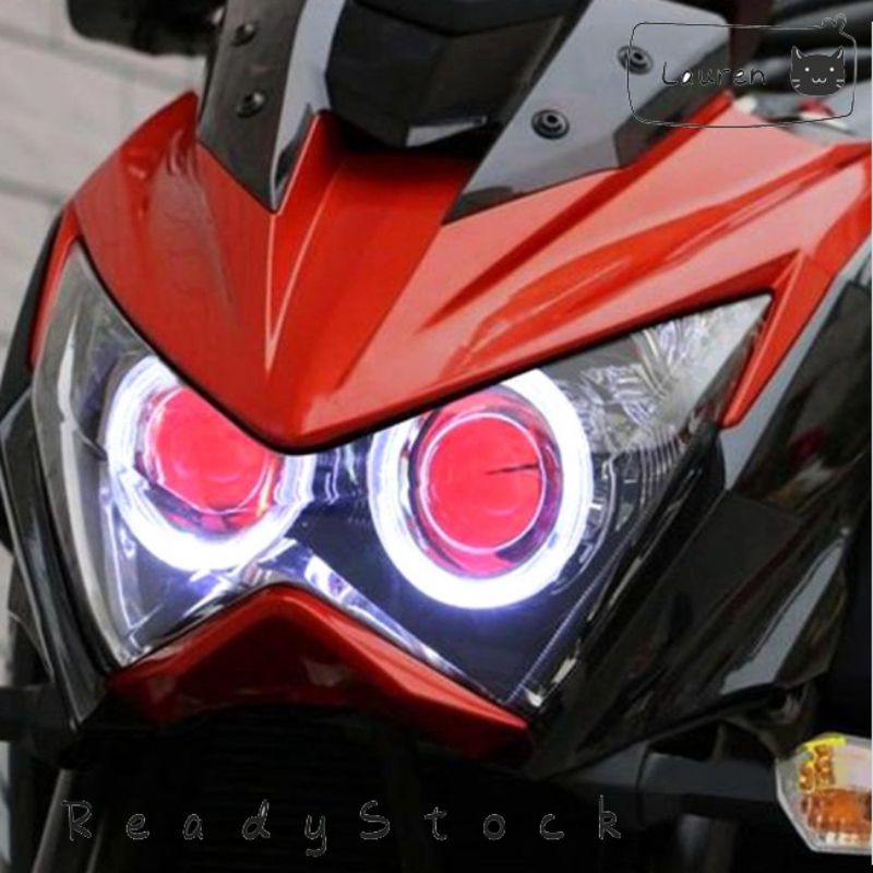 Farol Angel Eyes Z300 ou Z800 com xenon completo | Shopee Brasil