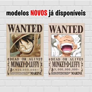 Quadro Plaquinha mdf one piece,cartaz procurado, poster one piece ...