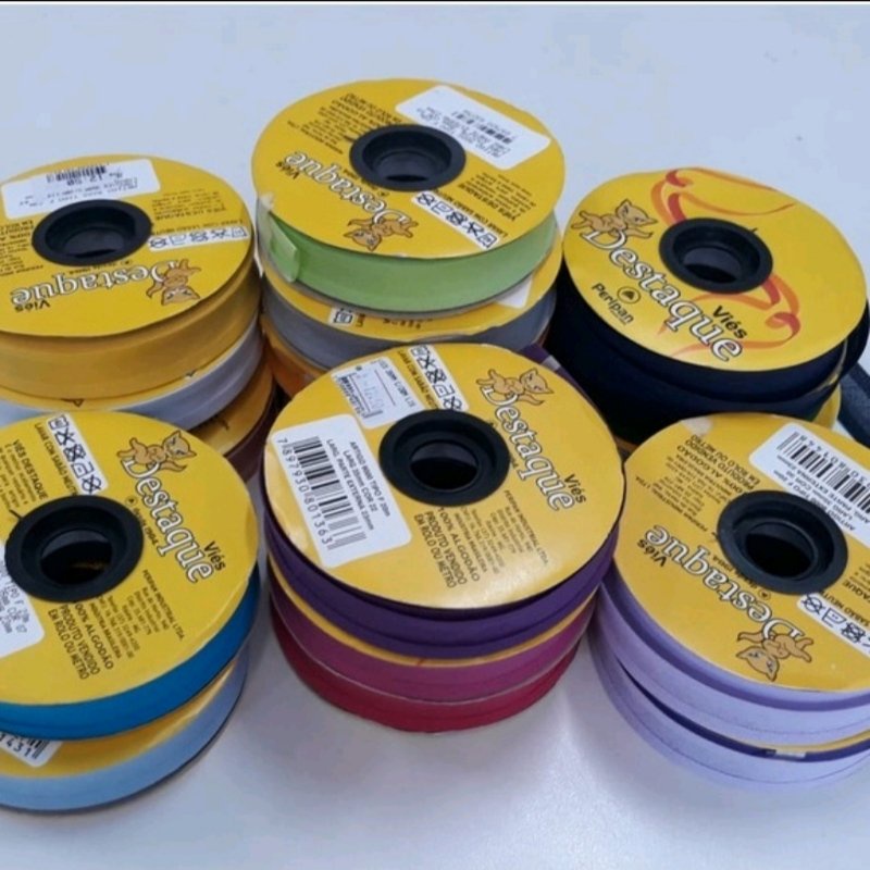 Viés destaque Largo (pct 5 mts) | Shopee Brasil