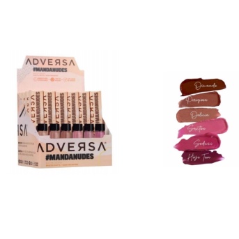 6 Batom Liquido Adversa (NUDE,CLASSICO,PIN UP OU GLOSS) | Shopee Brasil