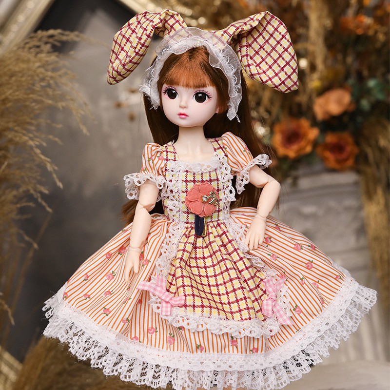 Boneca BJD Em Escala 1/6 De 30 Cm Com 21 Articulações Móveis E Vestidos ...