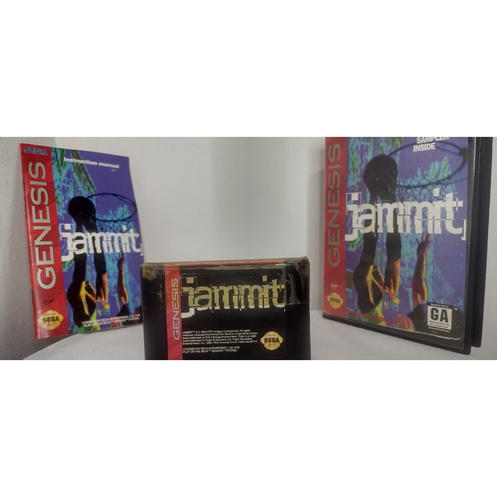 JAMMIT MEGA DRIVE/GENESIS, US ORIGINAL RARO | Shopee Brasil