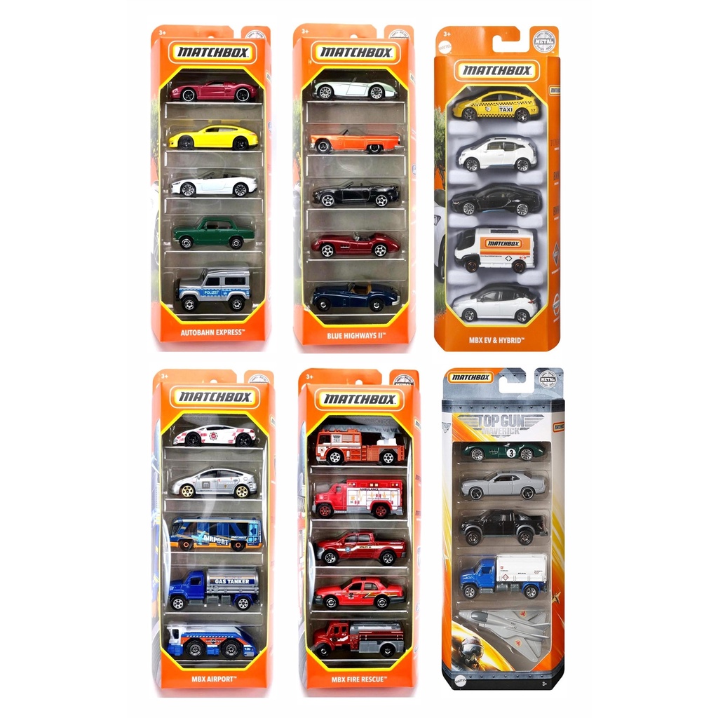 Pack 5 Miniaturas Carros Matchbox - Mattel | Shopee Brasil