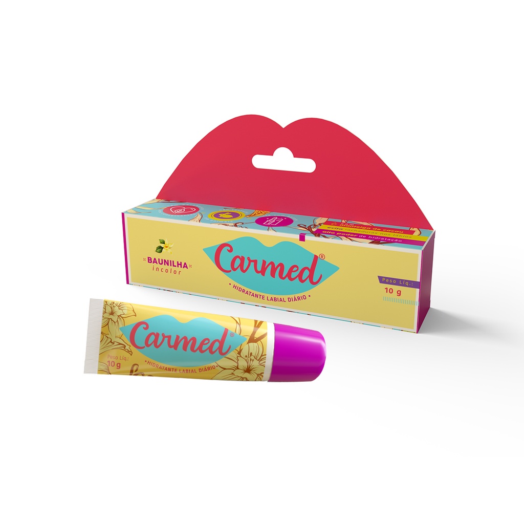 Carmed - Hidratante Labial - Sabor Baunilha - 10g | Shopee Brasil