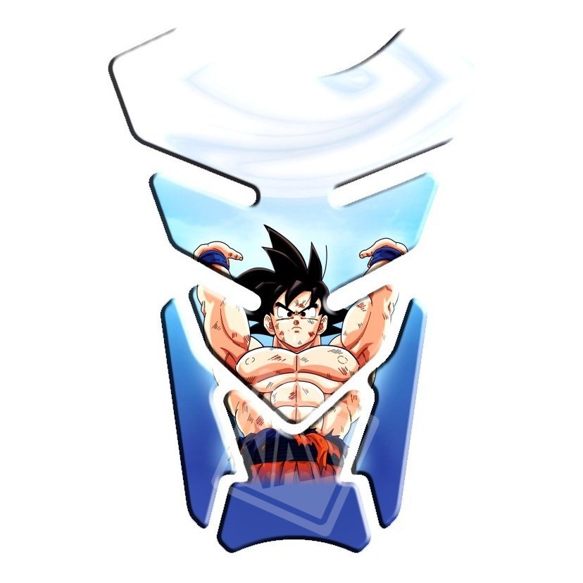 Adesivo Tankpad 3D Protetor Tanque Honda Yamaha Dragon Ball Goku ...