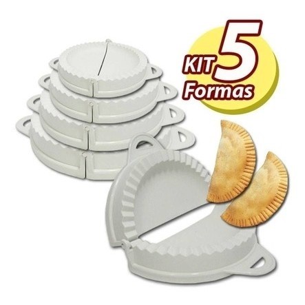 Kit 5 Formas Modelador Para Fazer Pastel Fogazza Risole Fecha | Shopee ...