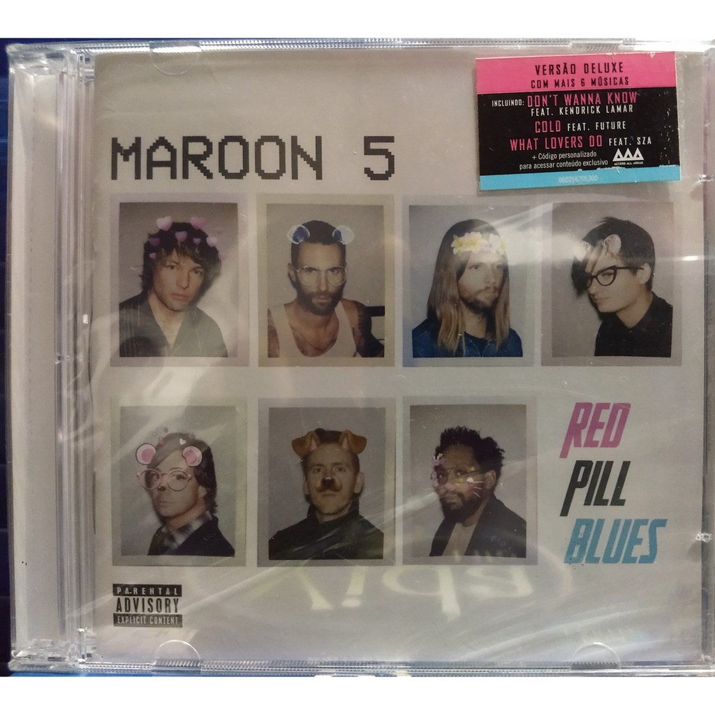 CD Maroon 5 - Red Pill Blues duplo original novo lacrado | Shopee Brasil