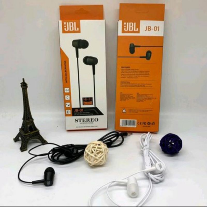 Fone De Ouvido Jbl Jb-01 Universal Com Microfone | Shopee Brasil