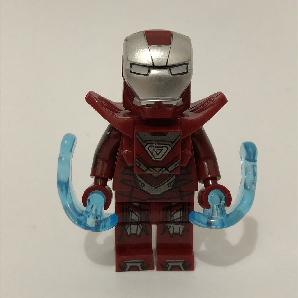 Minifigura Homem de Ferro Mark MK 33 Silver Centurion Compatível Lego ...