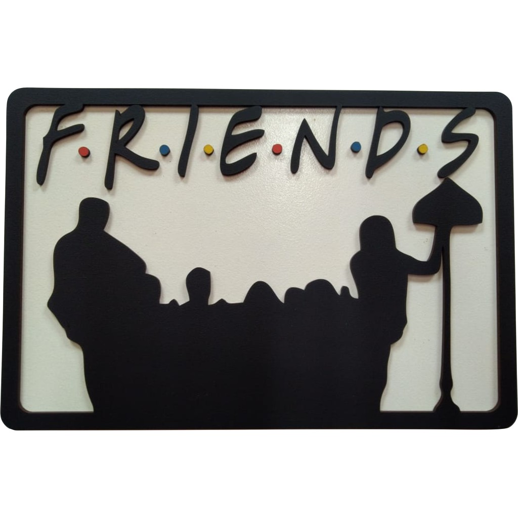 Quadro Friends, série Friends, ALTO RELEVO, Decoração, MDF | Shopee Brasil
