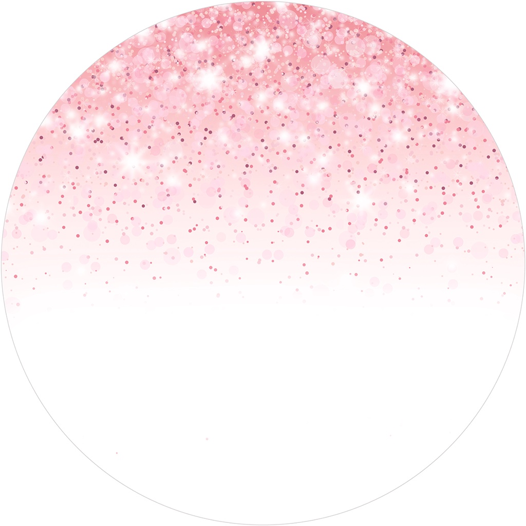 Painel Redondo Tecido Sublimado C/elástico BRILHO ROSA REF 01 | Shopee ...