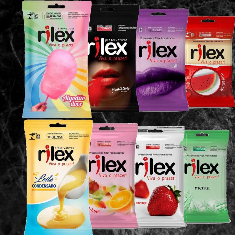 Preservativo Lubrificado Com 09 Unidades Rilex | Shopee Brasil