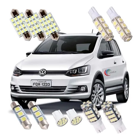 Kit Lâmpadas Led Vw Fox Spacefox Crossfox Space Cross | Shopee Brasil