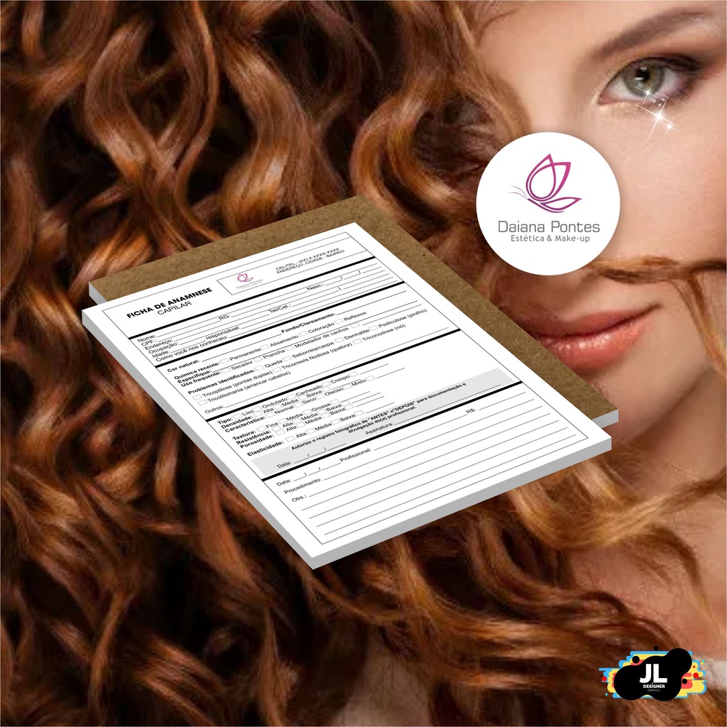 Bloco Ficha de Anamnese Capilar - Personalizada | Shopee Brasil Bloco Ficha de Anamnese Capilar - Personalizada | Shopee Brasil