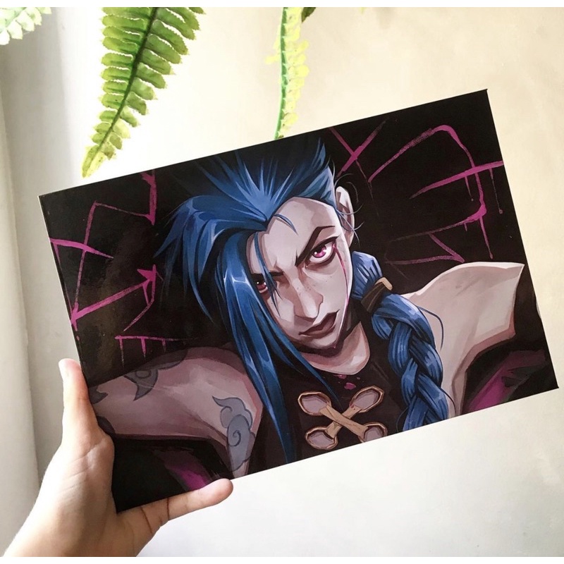 Quadro Arcane Jinx Powder Adcarry League of Legends Netflix Gamer ...