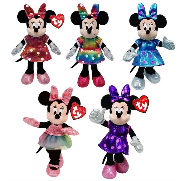 Minnie Pelúcia Mini Ty Beanie Babies Collection 15 cm Original (Pequena ...