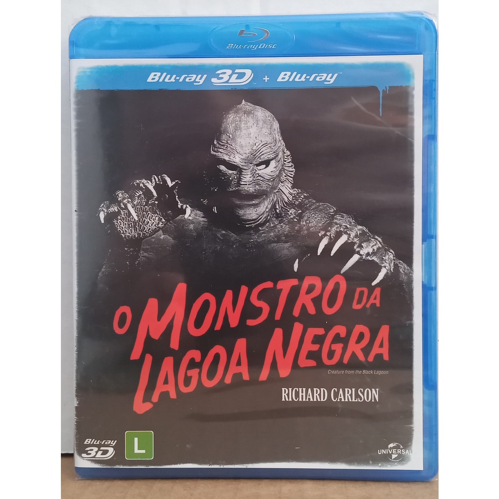 Blu-Ray 3D+2D O Monstro da Lagoa Negra (Novo/Original/Lacrado) | Shopee ...