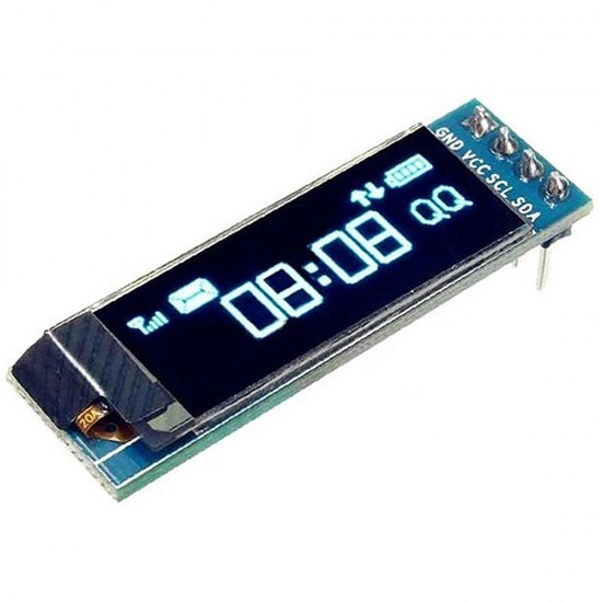 Modulo Display Para Arduino OLED 0.91″ 128×32 I2C Azul - Escorrega o Preço