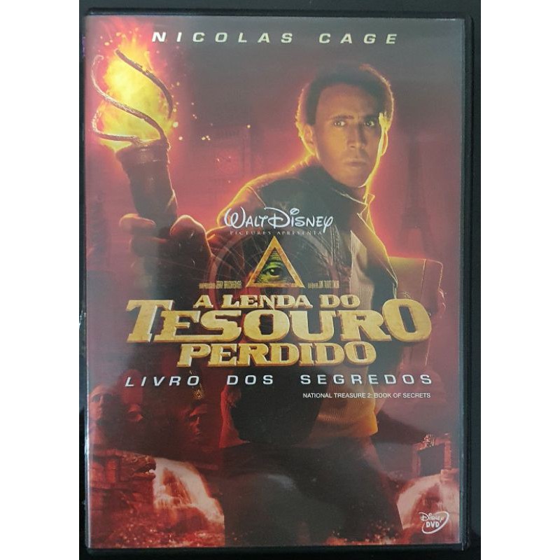 dvd a lenda do tesouro perdido livro dos segredos não lacrado em ...
