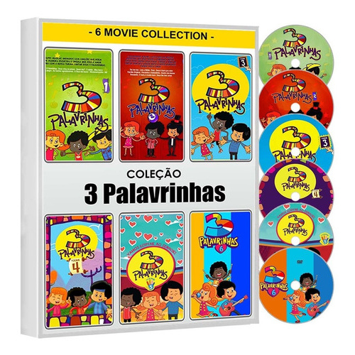 Dvd 3 Palavrinhas Volume 1 2 3 4 5 6 - 6 Dvd | Shopee Brasil