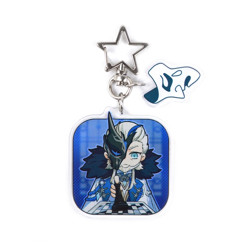 Chaveiro De Impacto genshin Fatui Jester Pierro Damselette Colombina ...